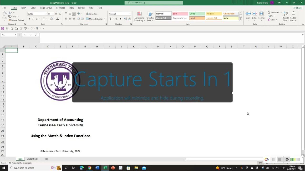 Using the Match & Index Functions in Excel - YouTube
