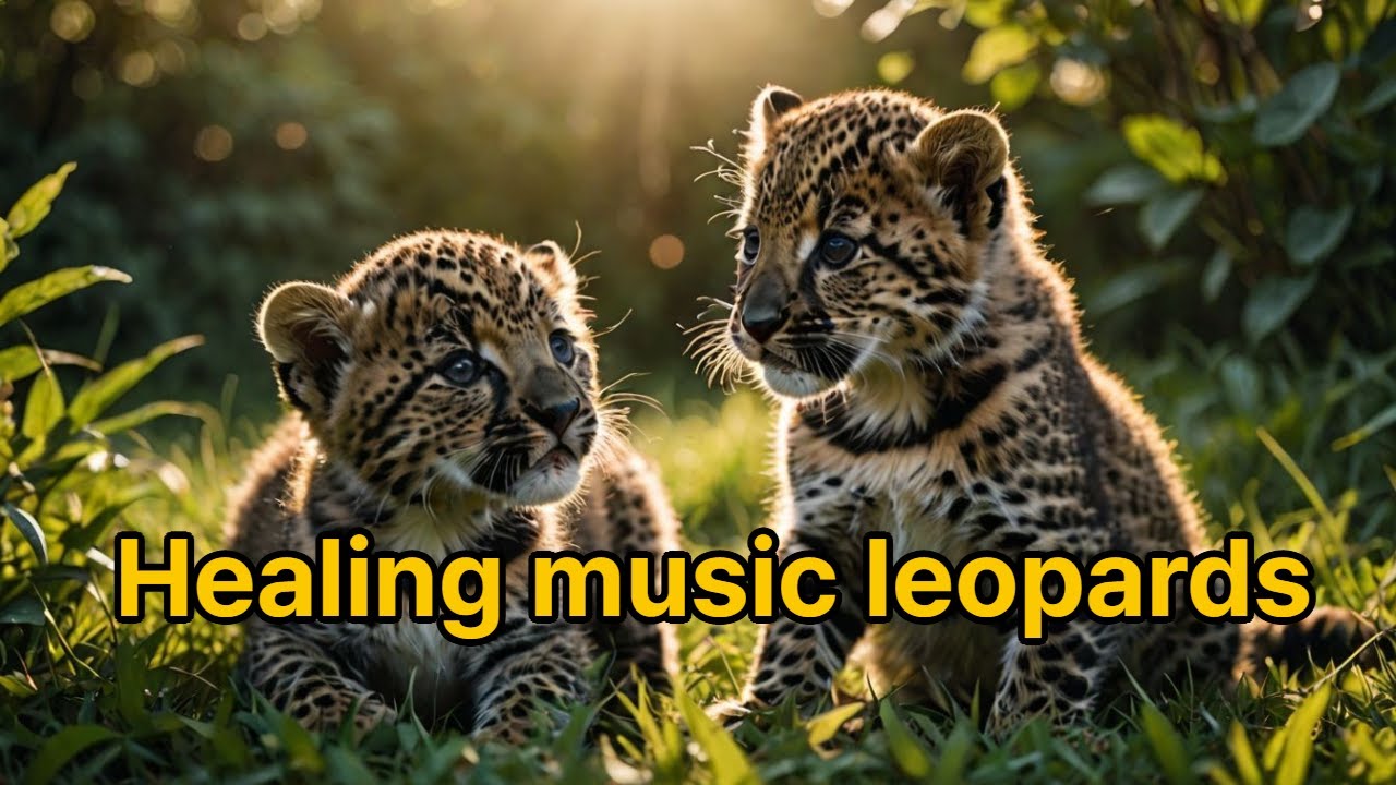 Healing music leopards - YouTube