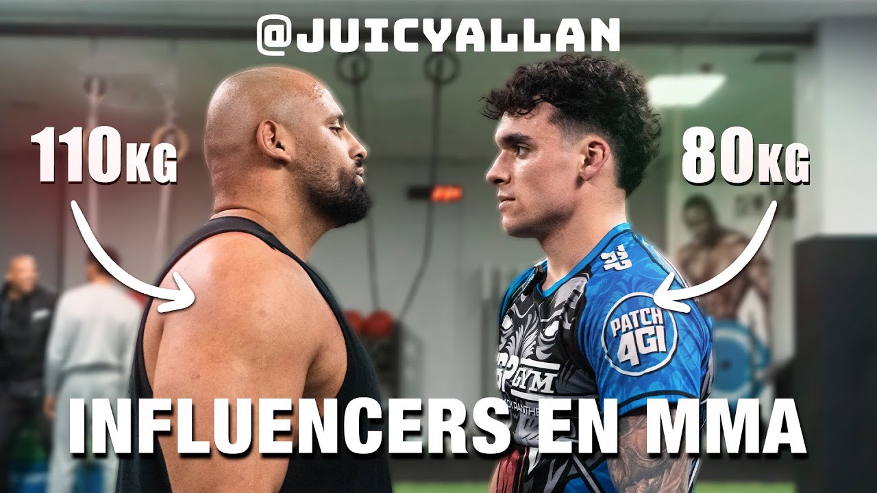 Me enfrento a una BÉSTIA de 110kg en MMA | IBELKY vs Juicyallan - YouTube