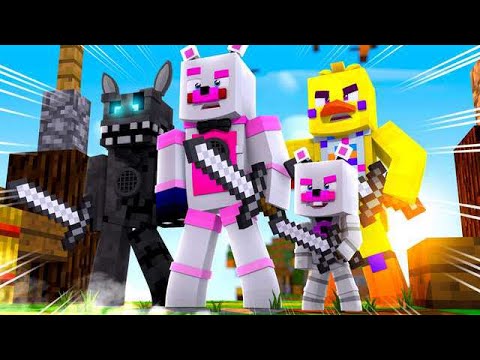 Bed Wars With Funtime Chica, Twisted Wolf, and Helpy! Minecraft FNAF ...