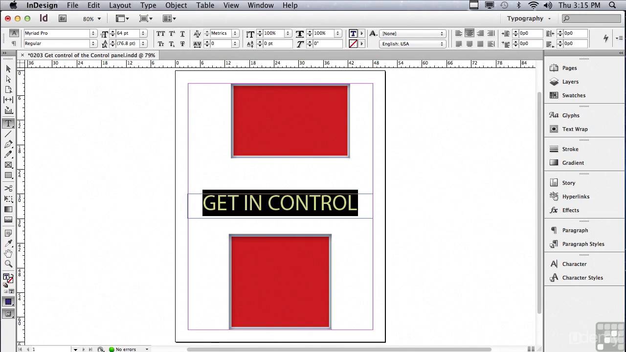 Indesign CS6 0203 Get In Total Control Of The Control Panel - YouTube