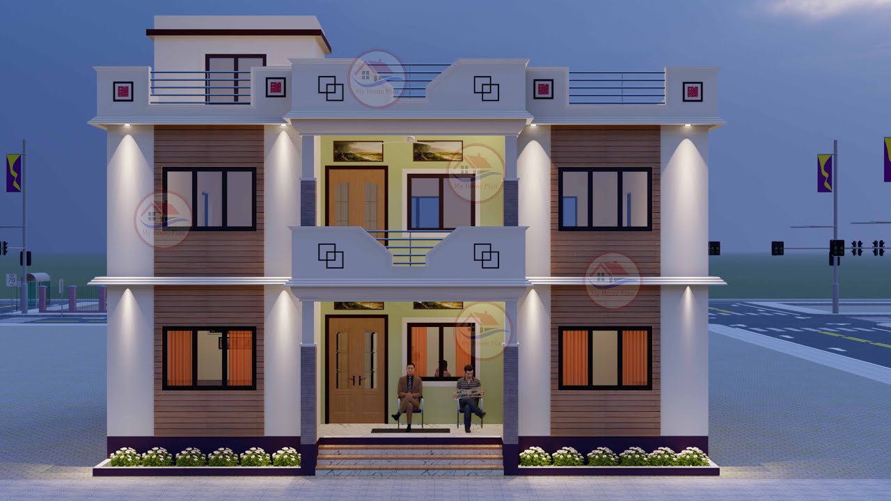 38x39 House Plan Idea II Double Floor House design II Simple Ghar ka ...