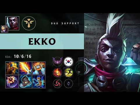 Ekko Support vs Nautilus - KR Master Patch 26.12