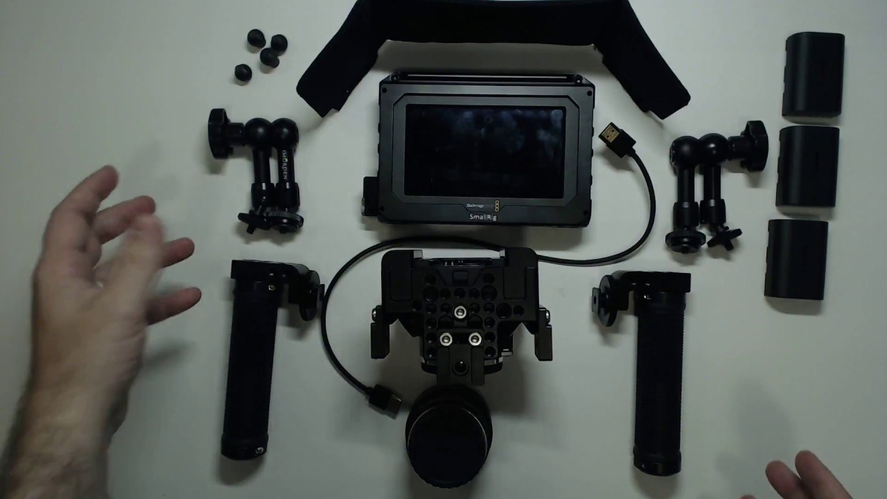 BMMCC SmallRig Custom camera rig breakdown - YouTube