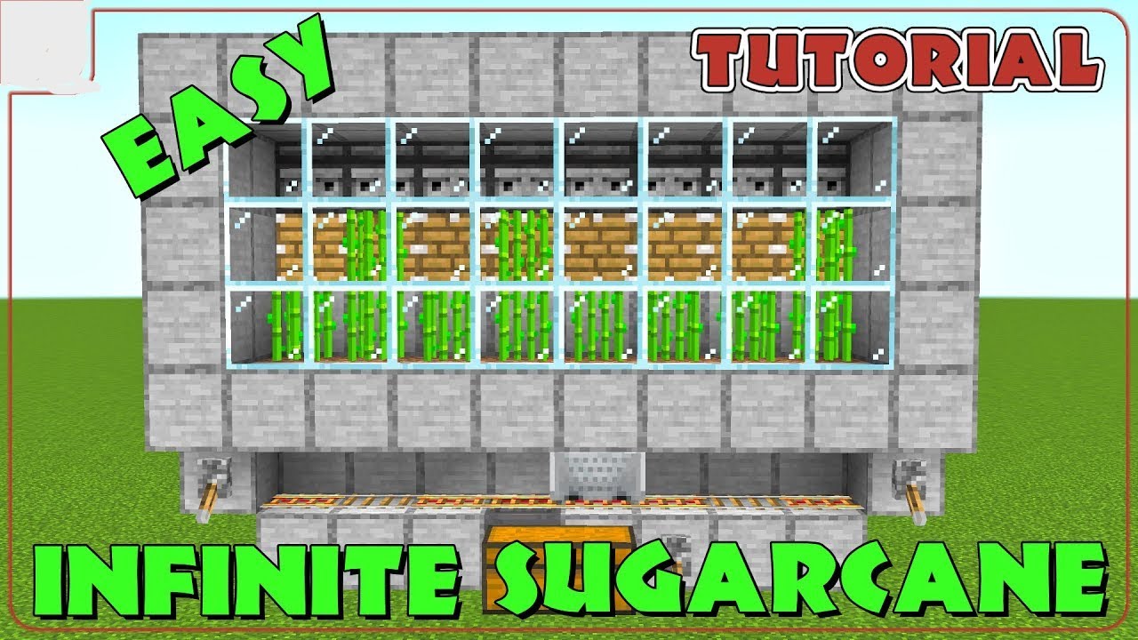 How to make a sugar cane farm in Minecraft (part two) - YouTube