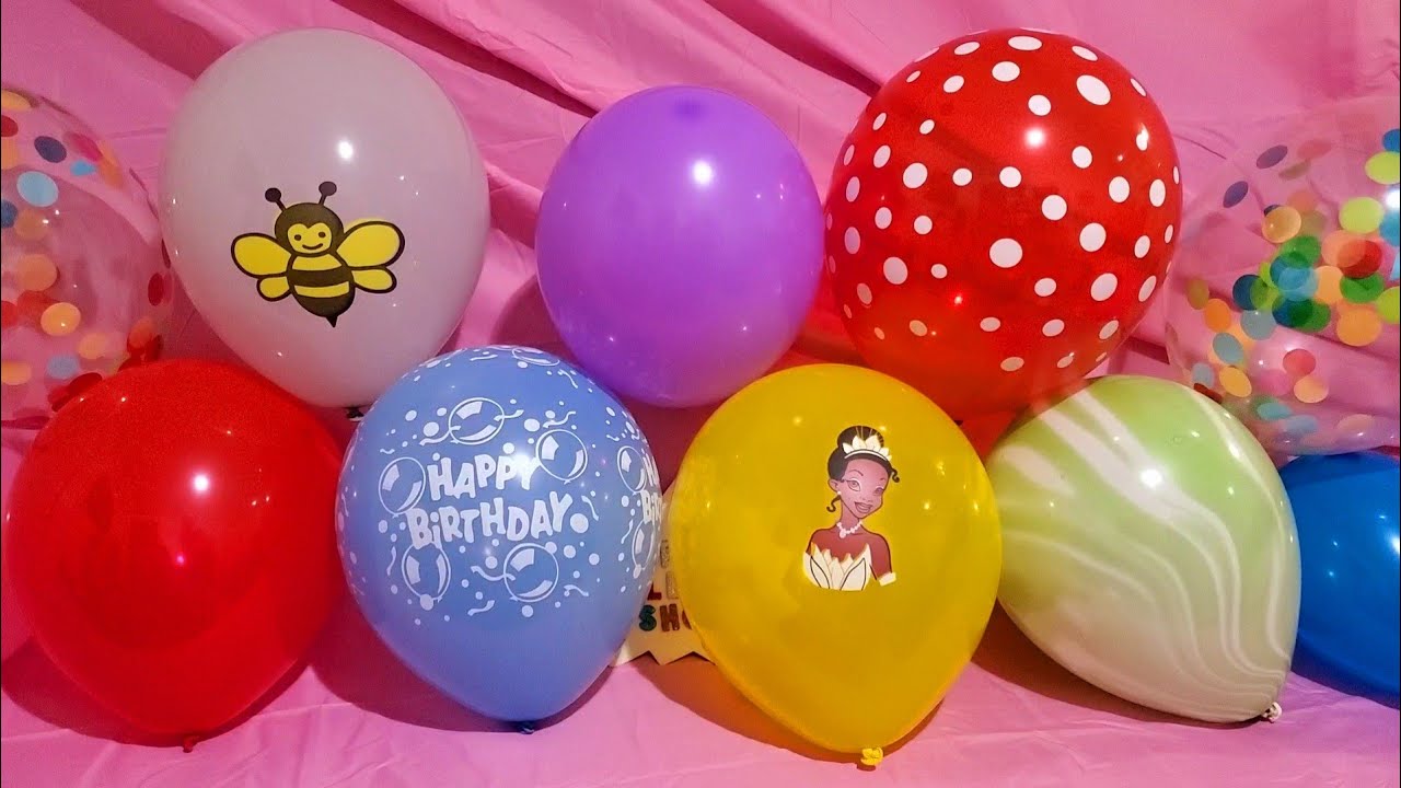 FUN BIRTHDAY BALLOONS POP PART 256!!! - YouTube