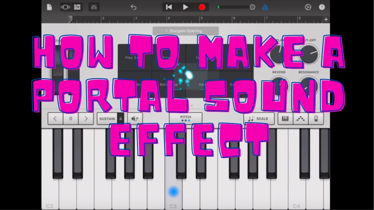 How To Make a Portal Sound Effect in GarageBand - YouTube
