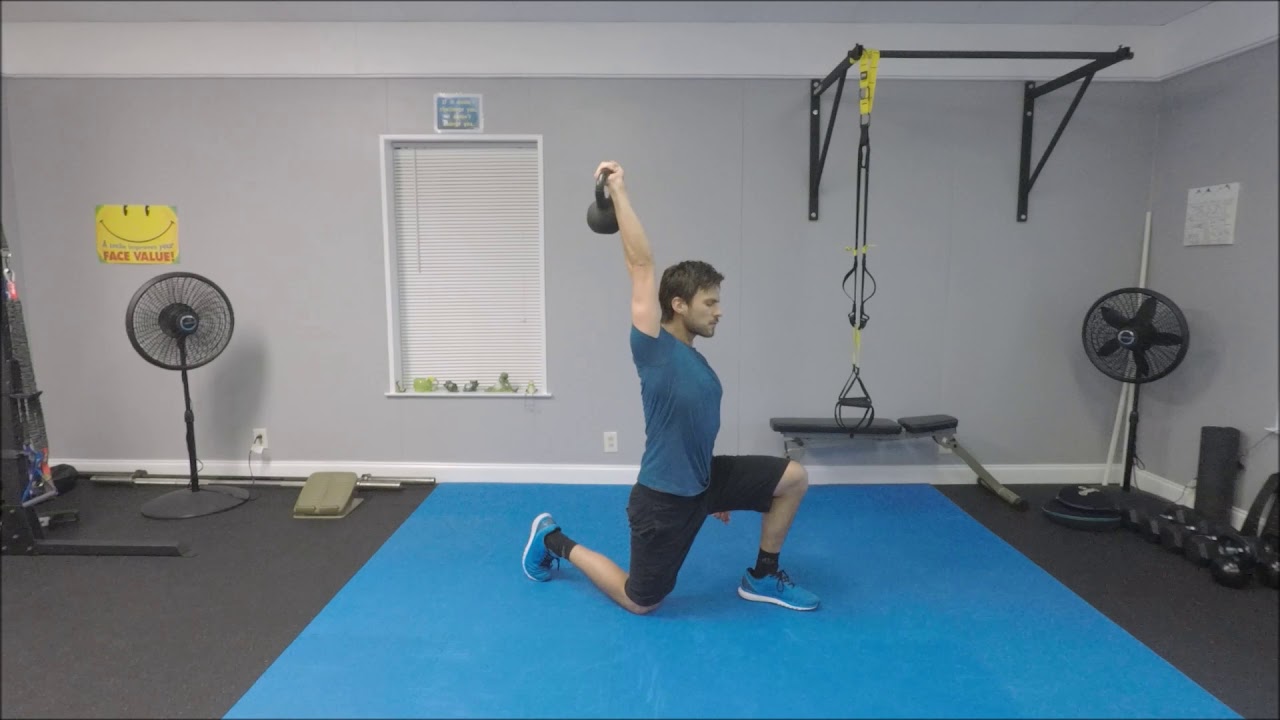 Press de hombro hincado // Kneeling Shoulder press - YouTube