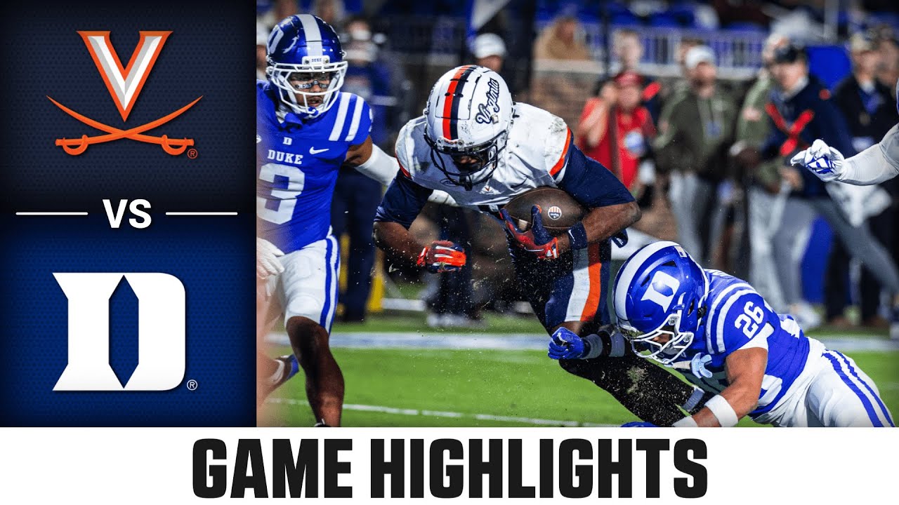 Virginia vs Duke Game Highlights | 2025 ACC Football - YouTube