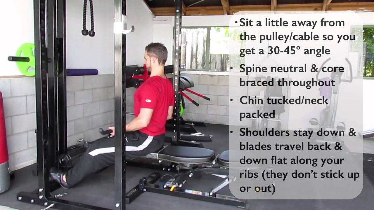 High Seated Cable Row with Supinated Grip - YouTube