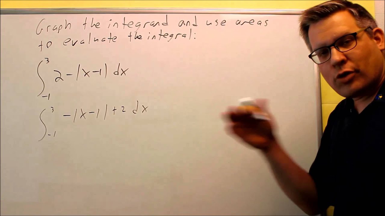 Using Geometric Areas to Evaluate a Definite Integral (Trapezoid/Triangle)) - YouTube
