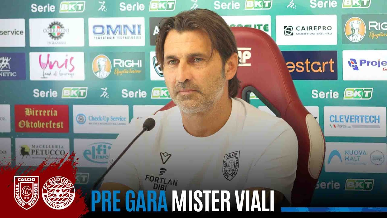CONFERENZA STAMPA | mister Viali pre Reggiana-Sudtirol - YouTube