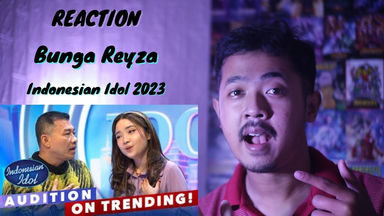 REACTION Bunga Reyza - Sesuatu | Audisi Indonesian Idol 2023 - YouTube