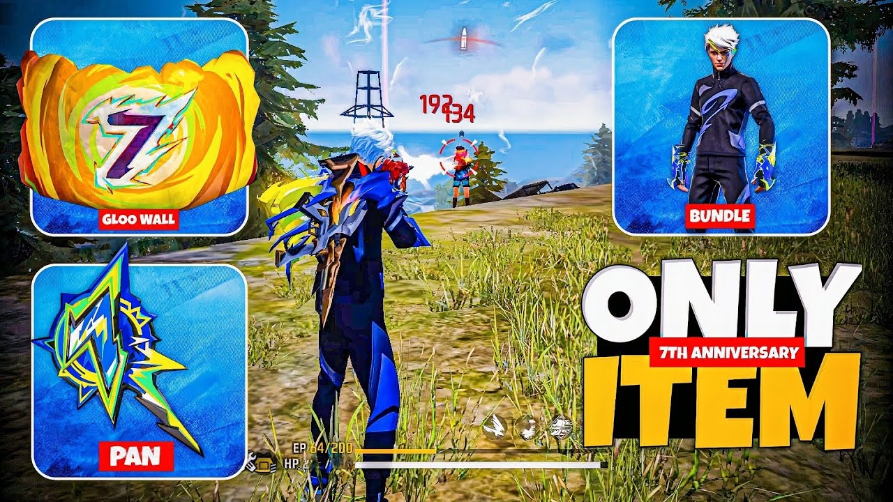 7th Anniversary Item Challenge Op 😲 1 vs 4 Gameplay 🤯 Free Fire - YouTube