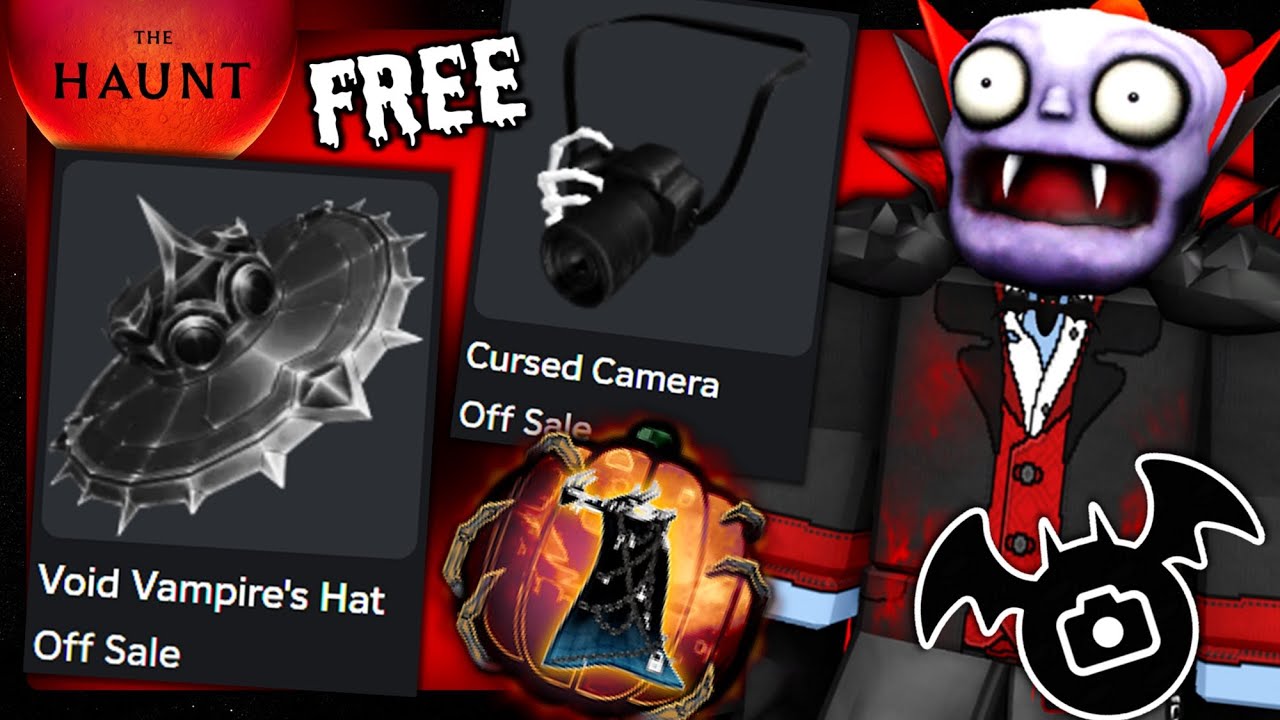 THE HAUNT! HOW TO GET Void Vampire’s Hat, Cursed Camera & Dastardly ...