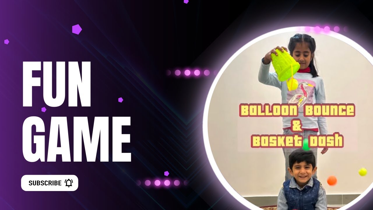 Balloon Bounce & Basket Dash | fun activity - YouTube