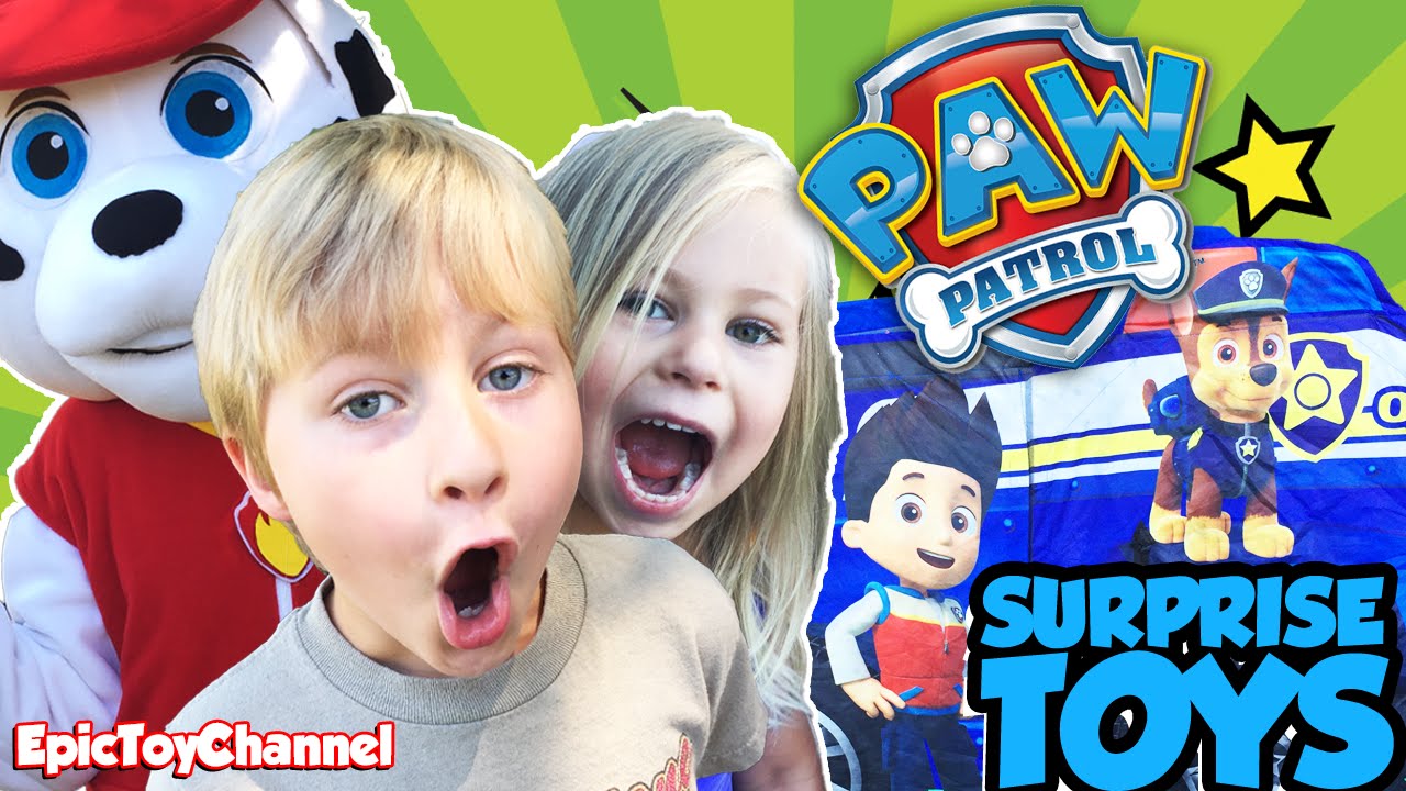 GIANT Paw Patrol SURPRISE TENT Biggest Paw Patrol Surprise Toy Video IN ...