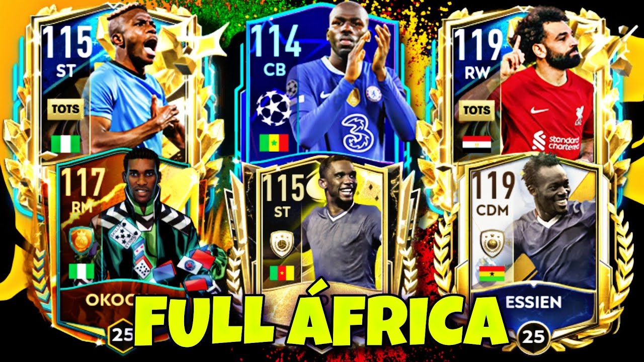 🔥¡EL MEJOR FULL ÁFRICA DE FIFA MOBILE! *Cartas increíbles*🥵 - YouTube