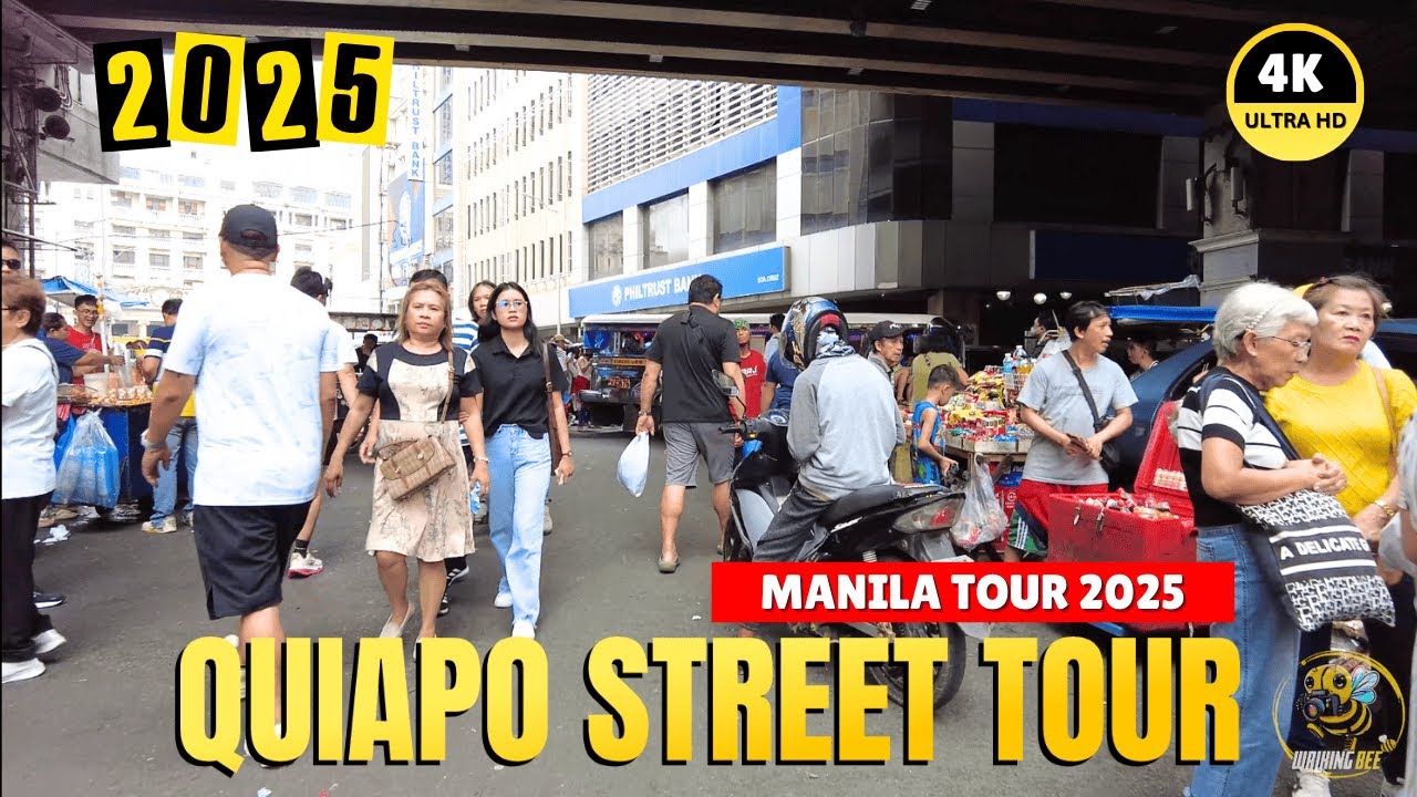 [4K] QUIAPO STREET TOUR 2025 - AVENIDA RIZAL - C.M. RECTO & EVANGELISTA ...