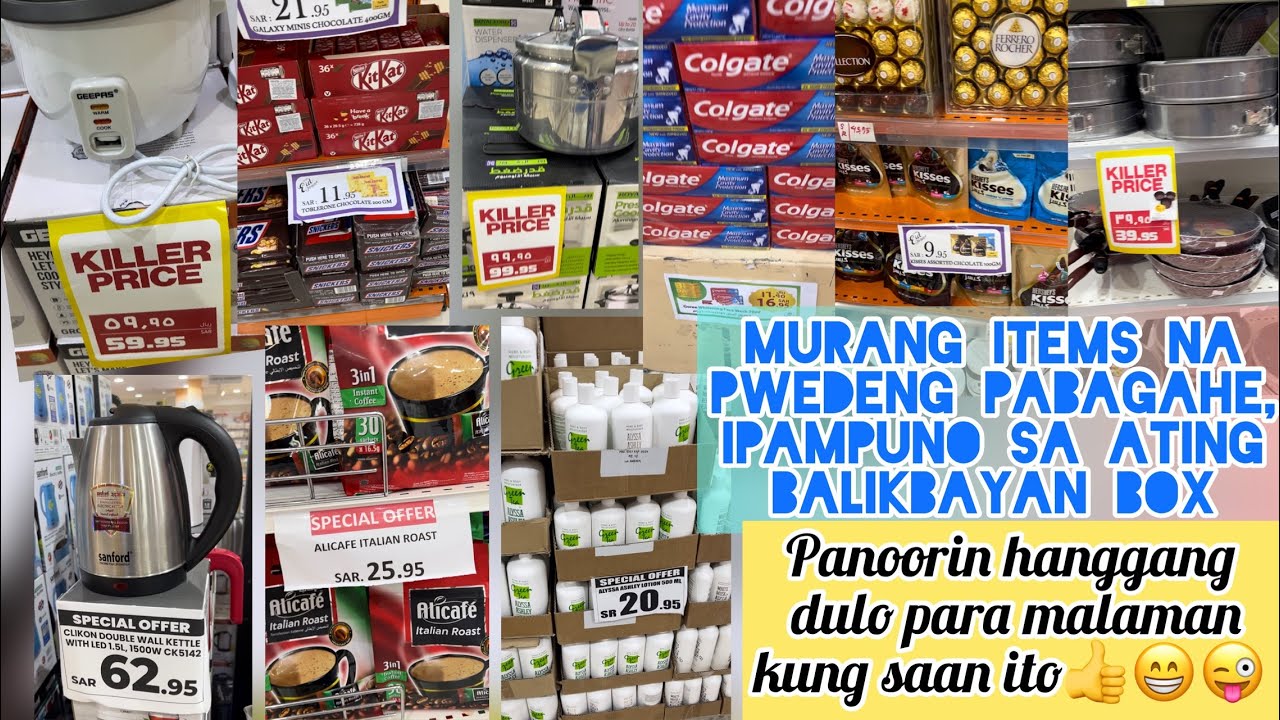 Murang items na pwedeng pabagahe, tiyak mapupuno na ang balikbayan box ...