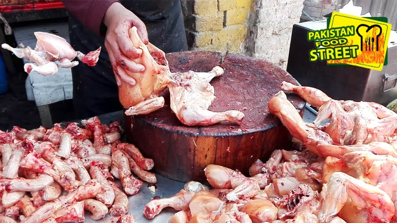Amazing chicken cutting skills | PAKISTAN FOOD SECRETS - YouTube