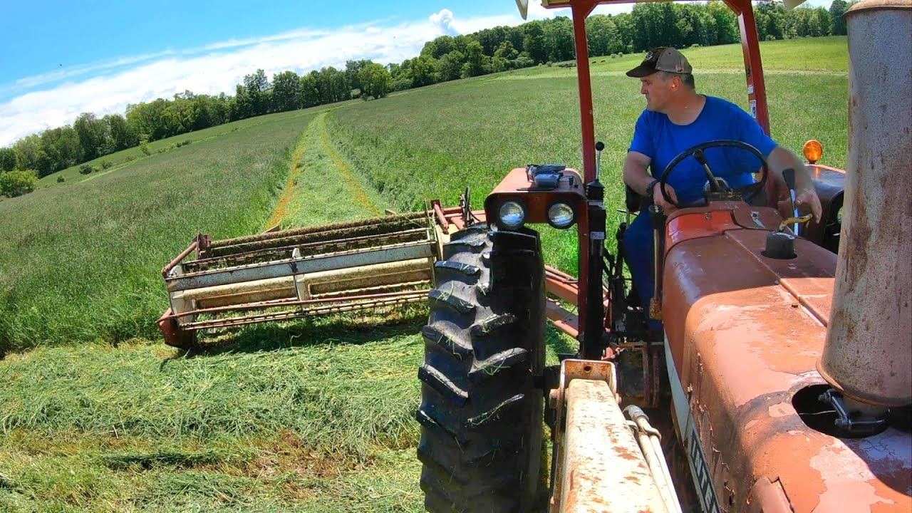 Cutting the First Hay of the Season! - YouTube