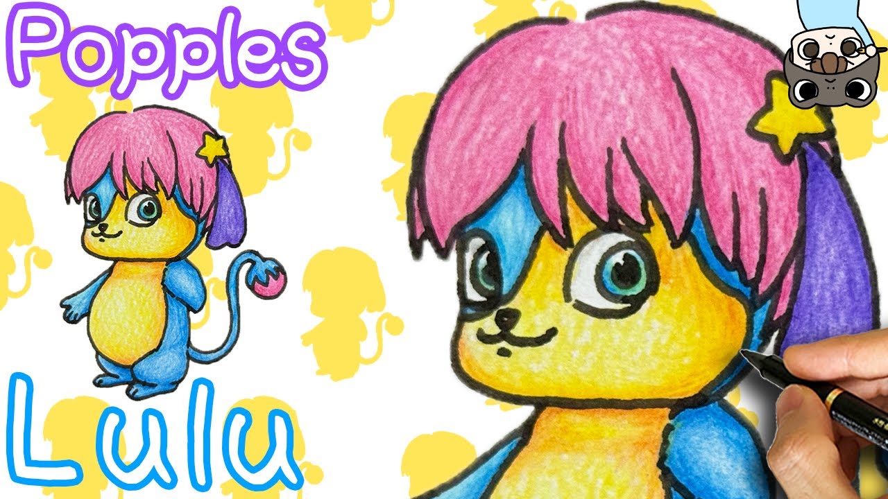 【Popples】How to draw Lulu | step by step - YouTube