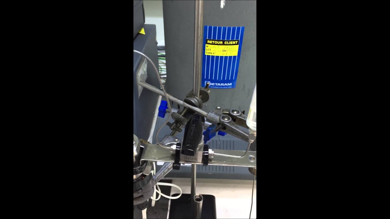 Setaram C80 - pressure transducer - sample overview - YouTube