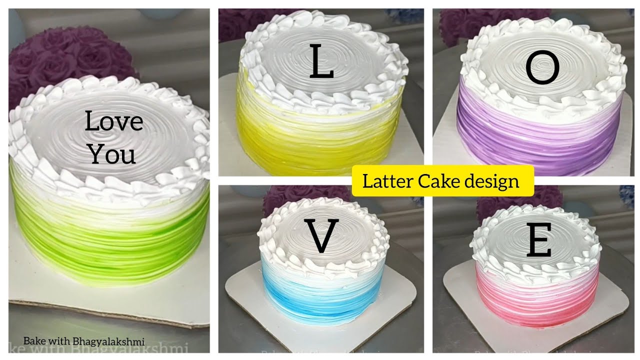 latter Cake design 🫶 ️ 150/- cake decoration ideas 💡 bake with ...