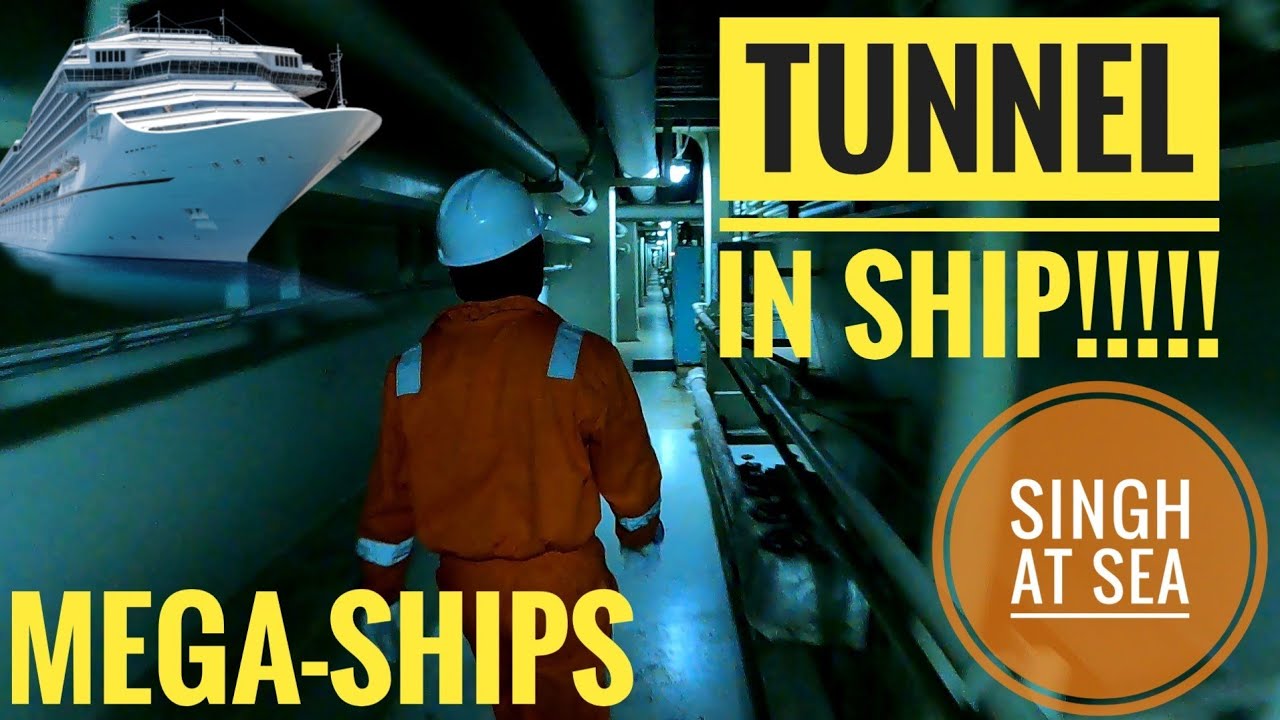 TUNNEL IN SHIP!!!! | 4K Time Lapse on MEGA-SHIP | Under deck passage ...