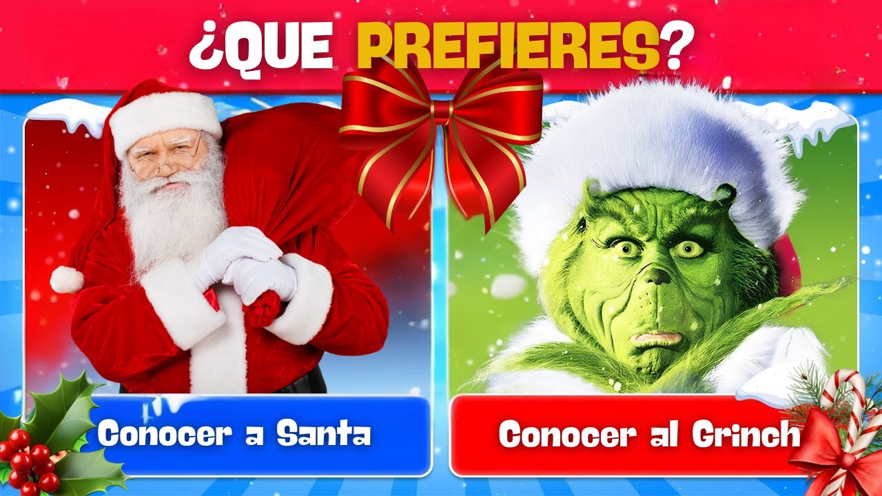 ¿Qué Prefieres...? Edición NAVIDAD 🎅🎄🎁 Juega Test Quiz - YouTube