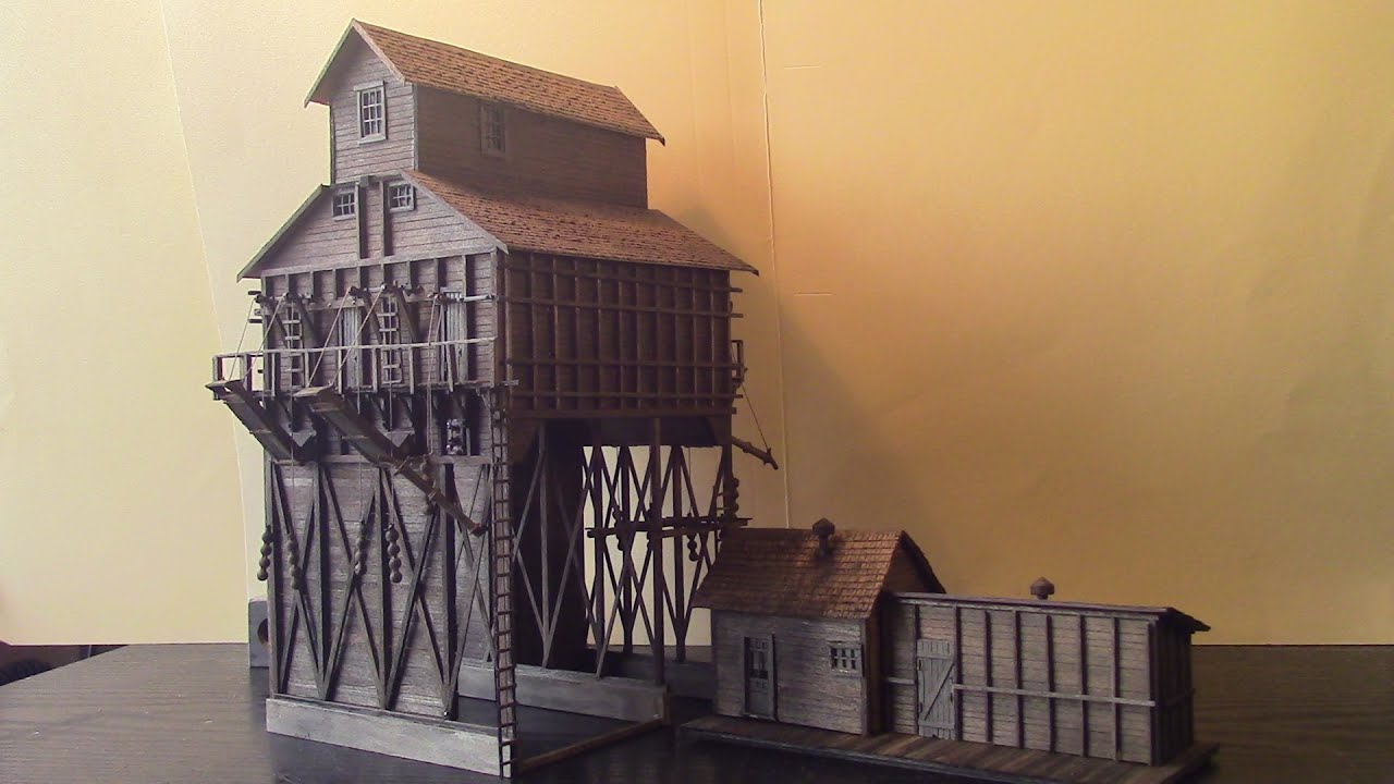 New Model Train Layout - Bayou Junction - Coaling Tower - Fine - Scale ...