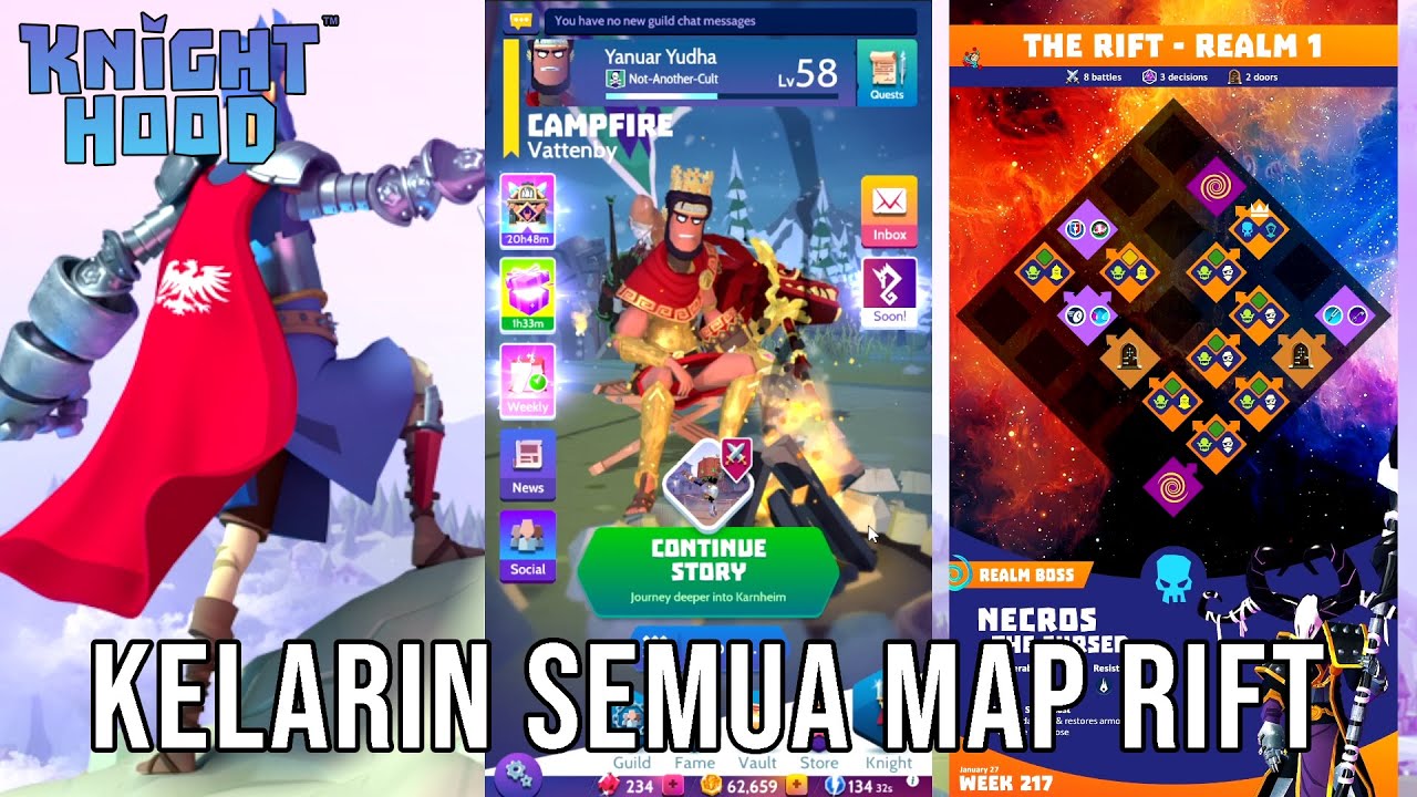 Kelarin Semua Map Rift - Knighthood - YouTube