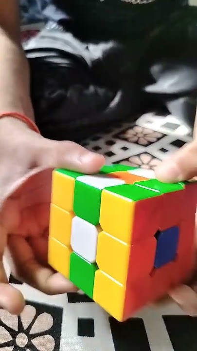 Dot pattern and then solved on rubix cube - YouTube