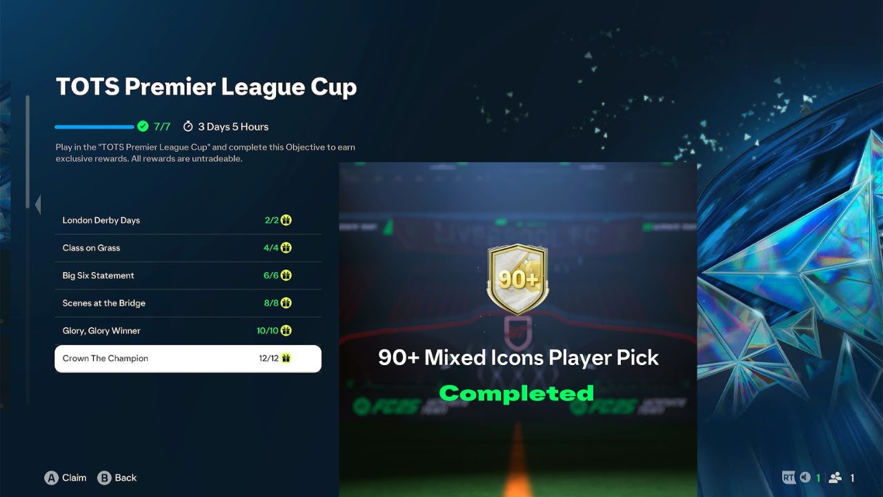 TOTS PREMIER LEAGUE CUP AND ICON PLAYER PICK!!!! - YouTube