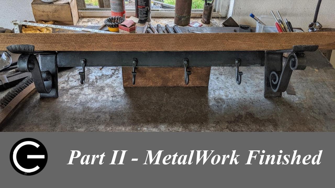 Making a Shelf Part II Finishing the Metalwork - YouTube