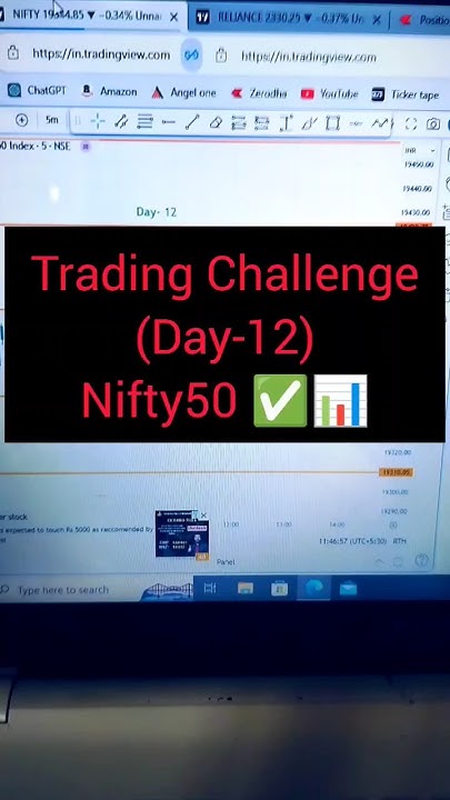 Trading Challenge= using capital 10k 📊 Nifty50 (Day-12) - YouTube