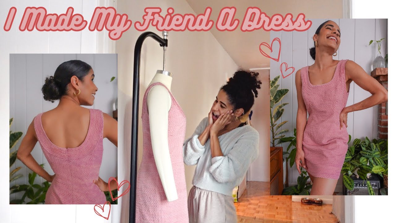 THRIFT FLIP 💗 I Made My Friend A Dress 💗 DIY Scalloped Lace Dress ...