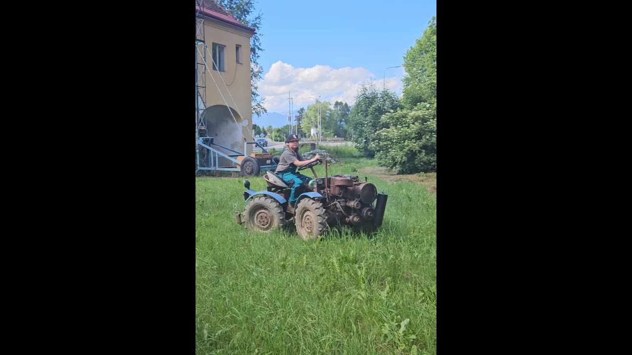 Malotraktor TK 12 / TZ 4K 12 jazda po 10 rokoch - YouTube