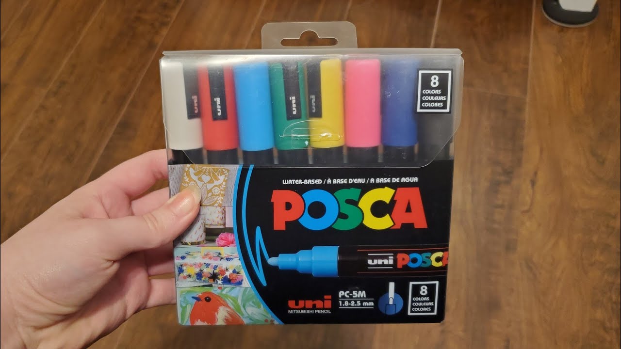 The fastest way to unwrap a ( Posca pen ) - YouTube