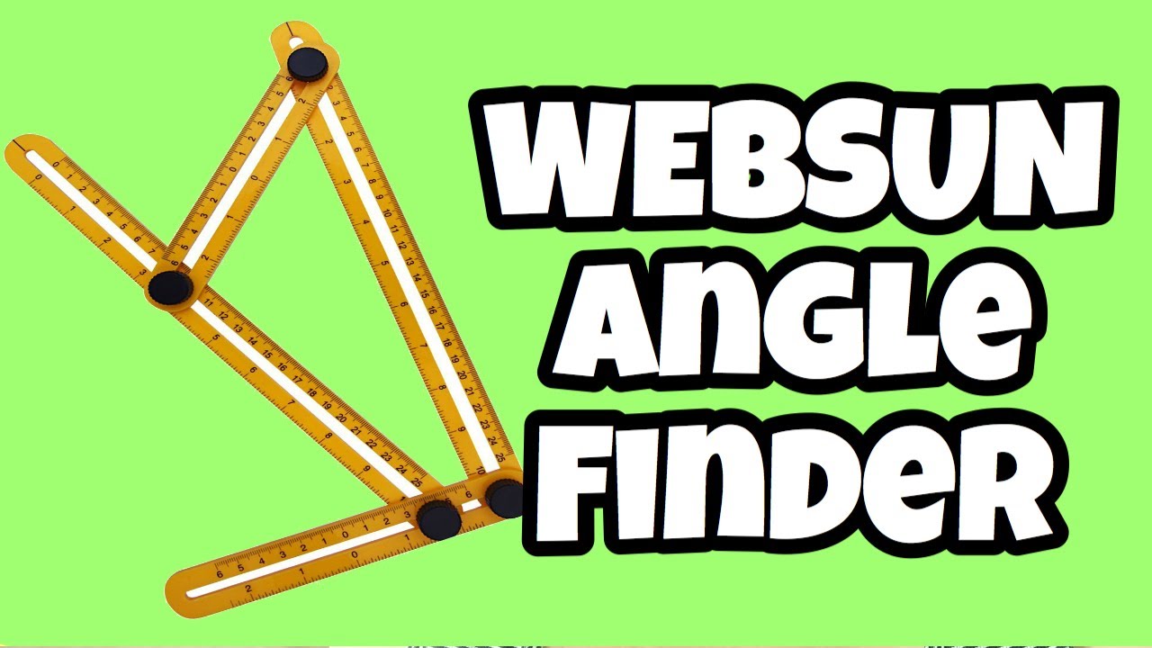 Old man reviews it: WEBSUN Angle Finder. Perfect for DIY - YouTube