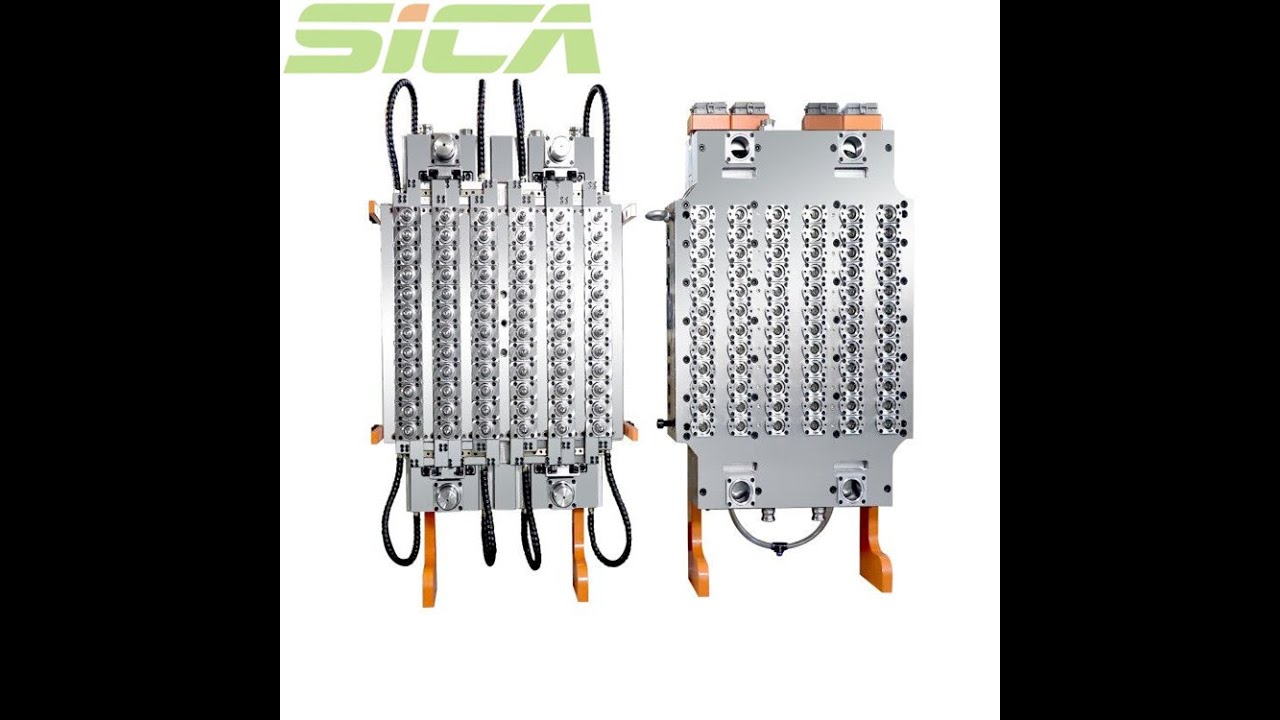 72cavity 3025 water bottle preform mould(PET preform mold test) - YouTube