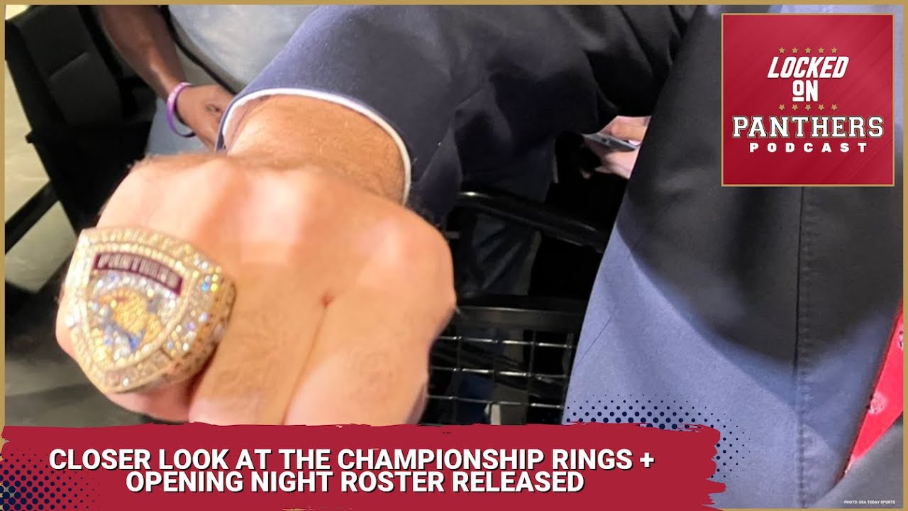 A Look at the Panthers Championship Ring + Opening Night Roster ...