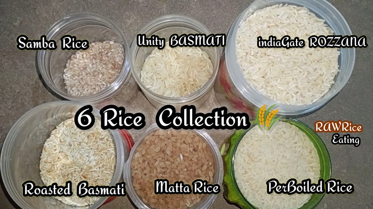 |291| India SIX Rice COLLECTION🌾🍚|3 types of BASMATI Rice & 3 HARD Rice ...