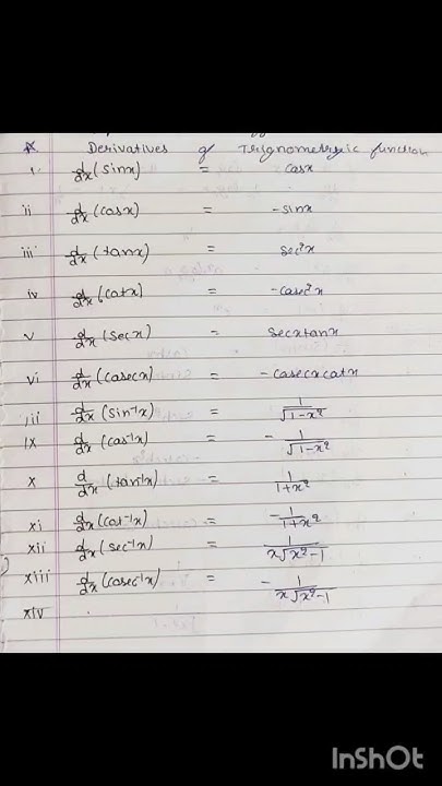 derivation of trigonometry formulas | shorts - YouTube