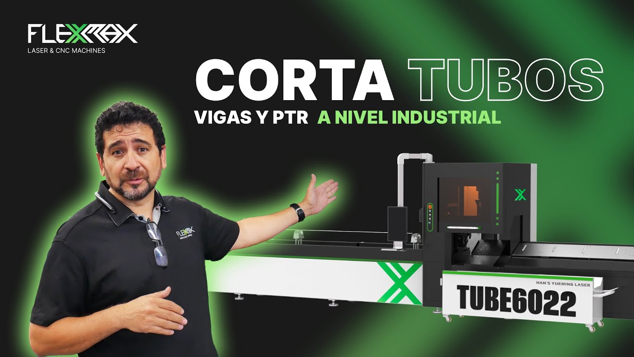 TUBE6524 Cortadora FlexMax Laser de tubos, vigas y PTR de 6.5 mts y ...