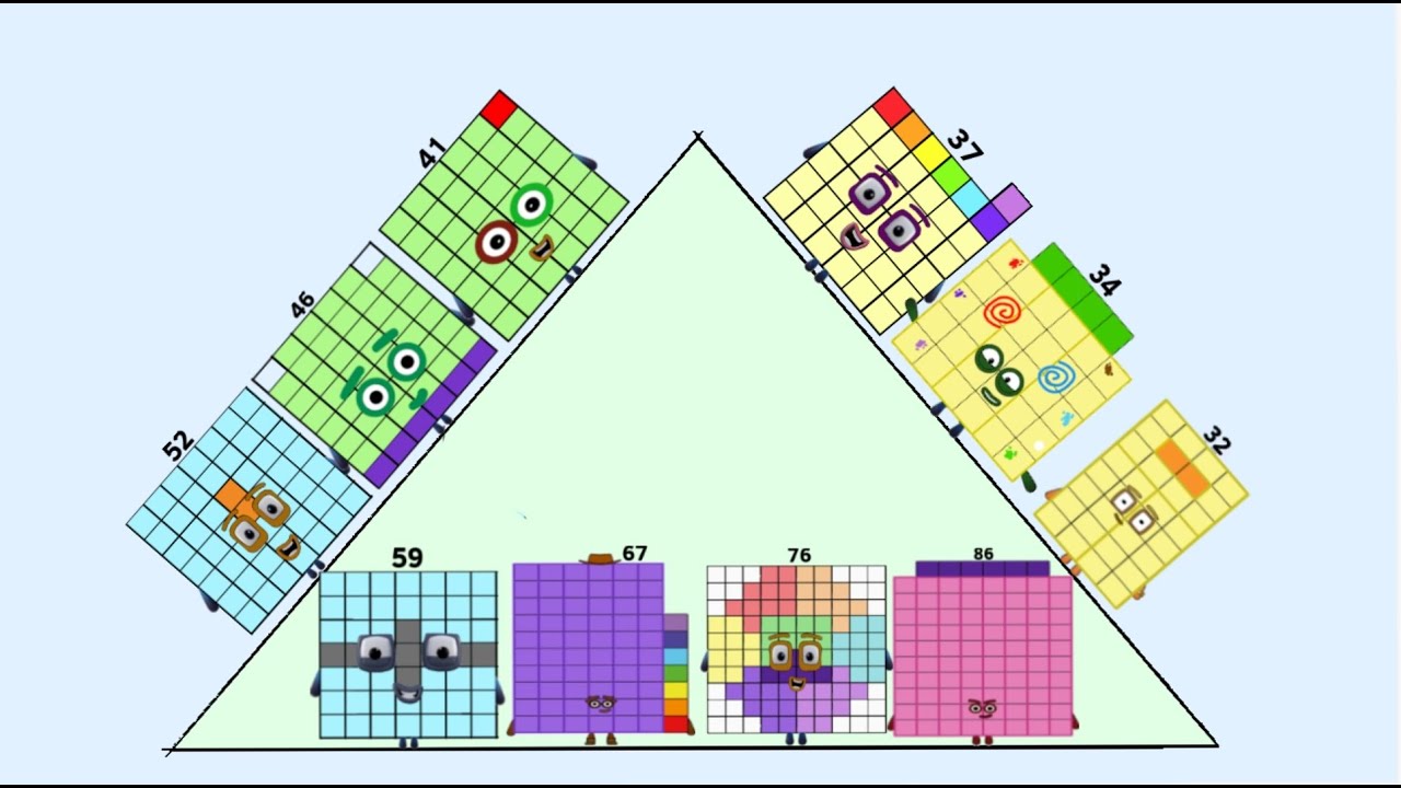 Numberblocks 31 Grove into a bigger number when climbing the pyramid in ...