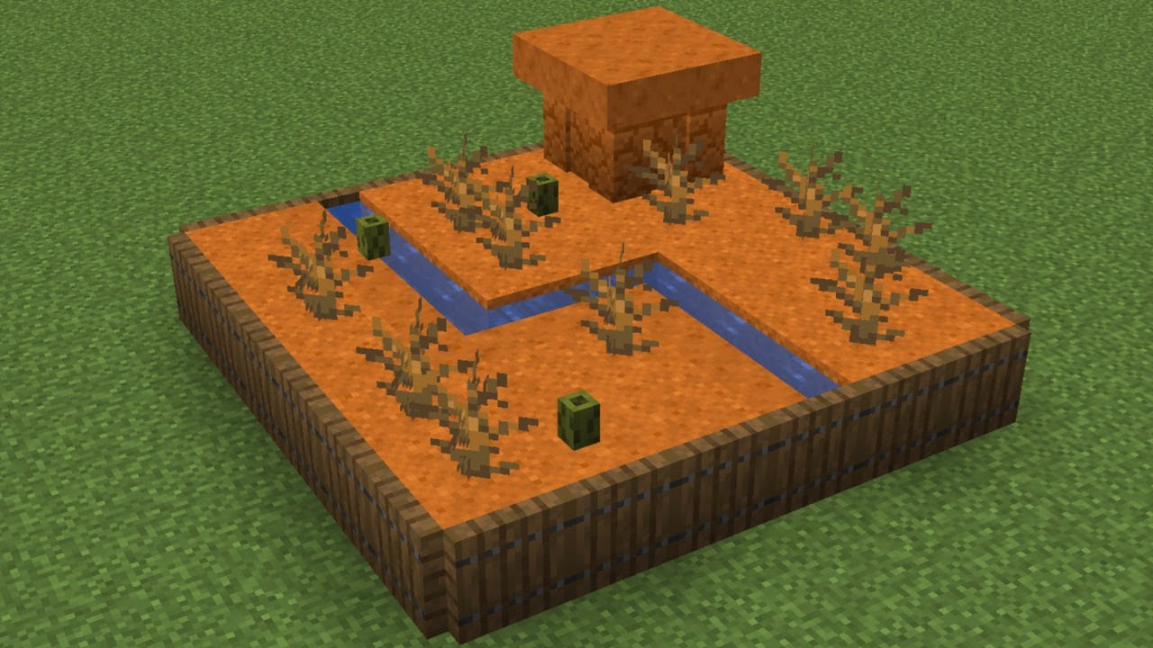 mini sand biome - YouTube