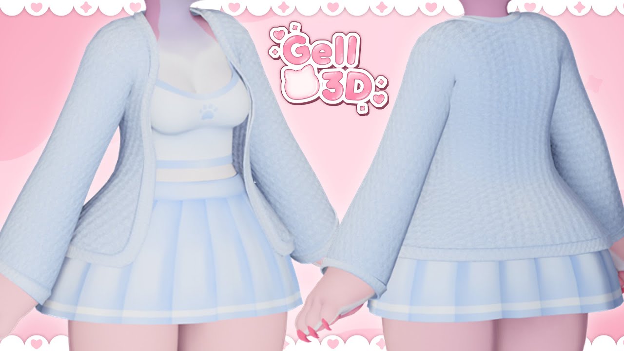 Modeling 3D Clothing VRChat - Blender - Timelapse - YouTube