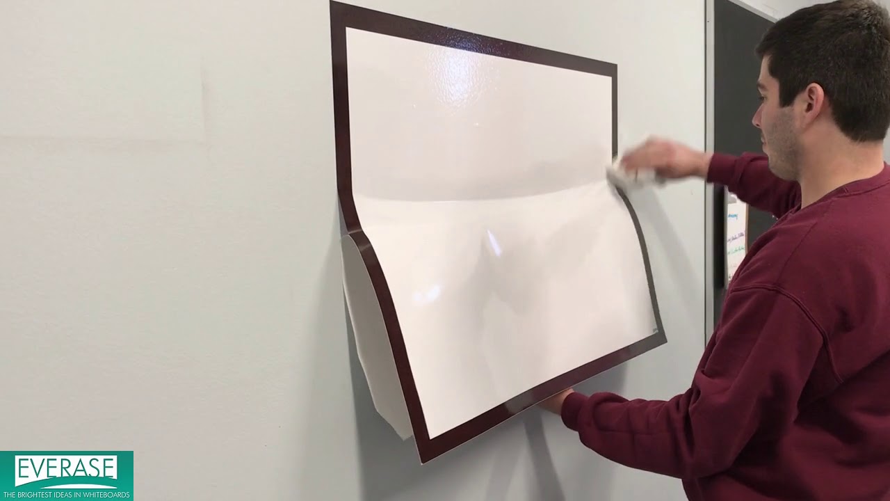 How to Apply Everase Re-Stic Dry Erase Overlay Surfaces - YouTube